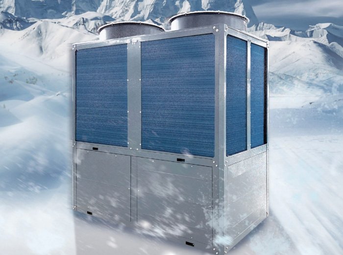 Low temperature air source heat pump cooling and heating module machine ...